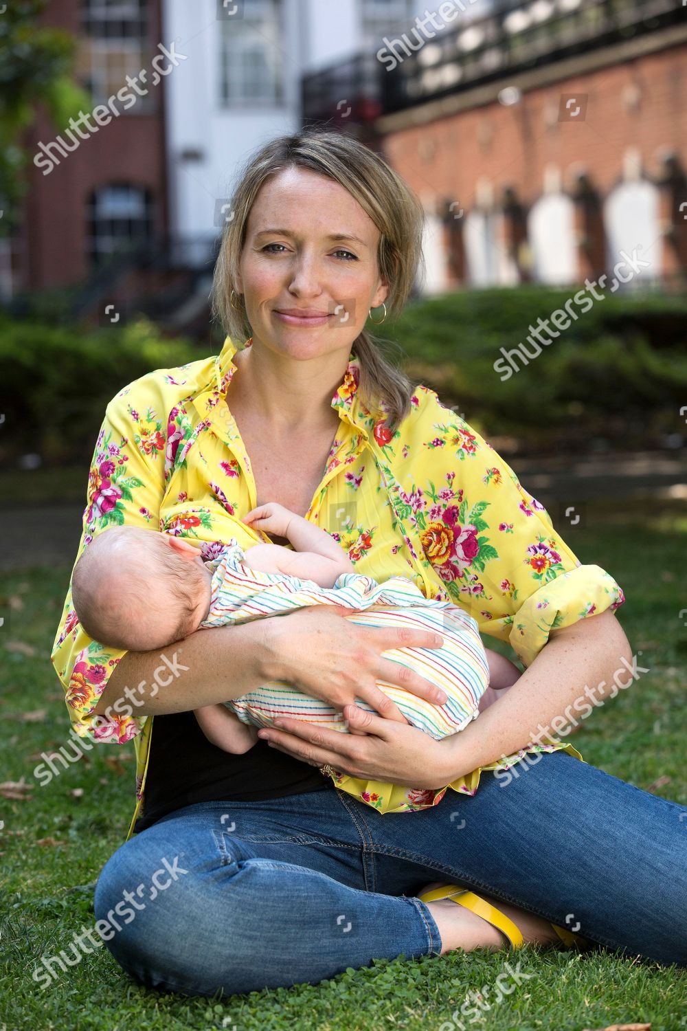 Kate Quilton Her 12weekold Son Editorial Stock Photo - Stock Image ...