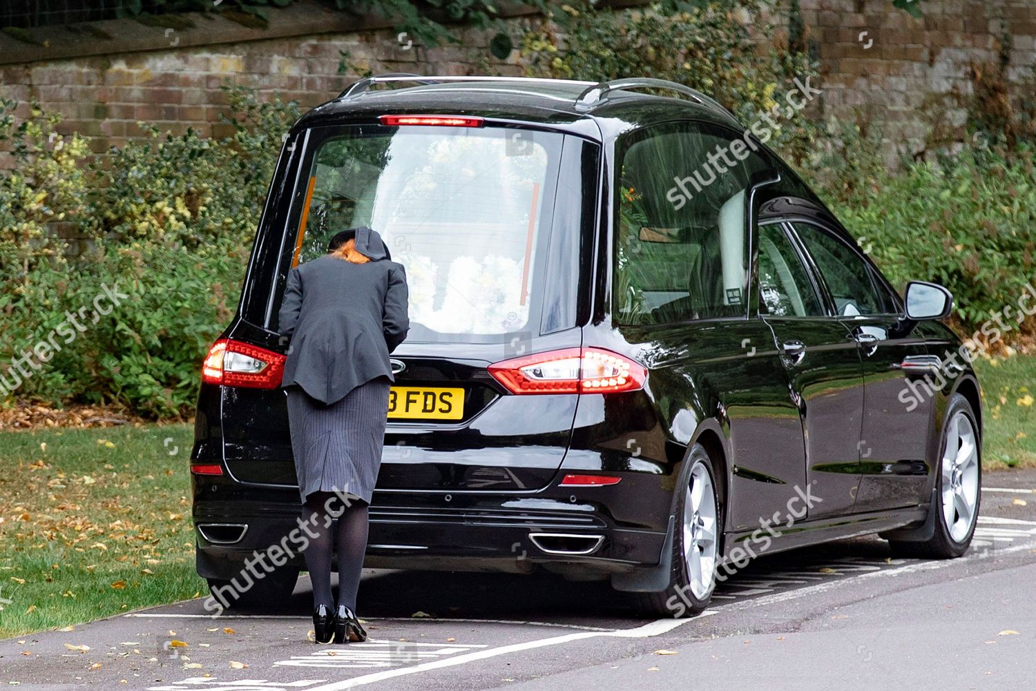 Hearse Arrives Salisbury Crematorium Before Funeral Editorial Stock ...