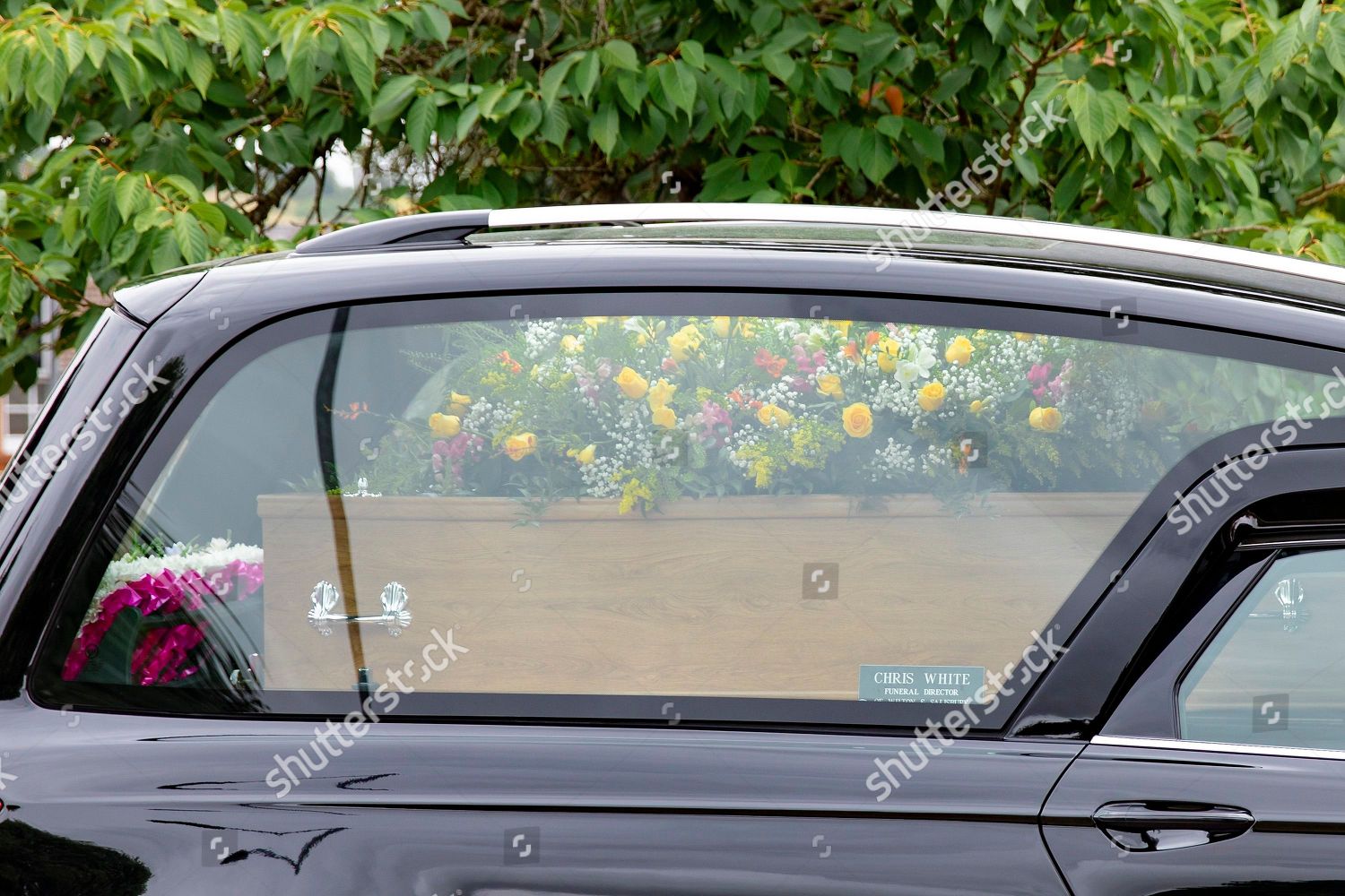 Hearse Arrives Salisbury Crematorium Before Funeral Editorial Stock ...