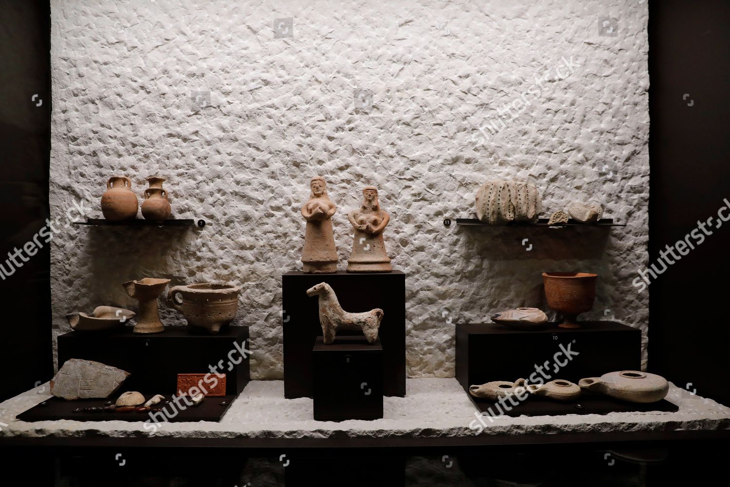 Handmade Baked Clay Figurines Iron Age Editorial Stock Photo - Stock ...
