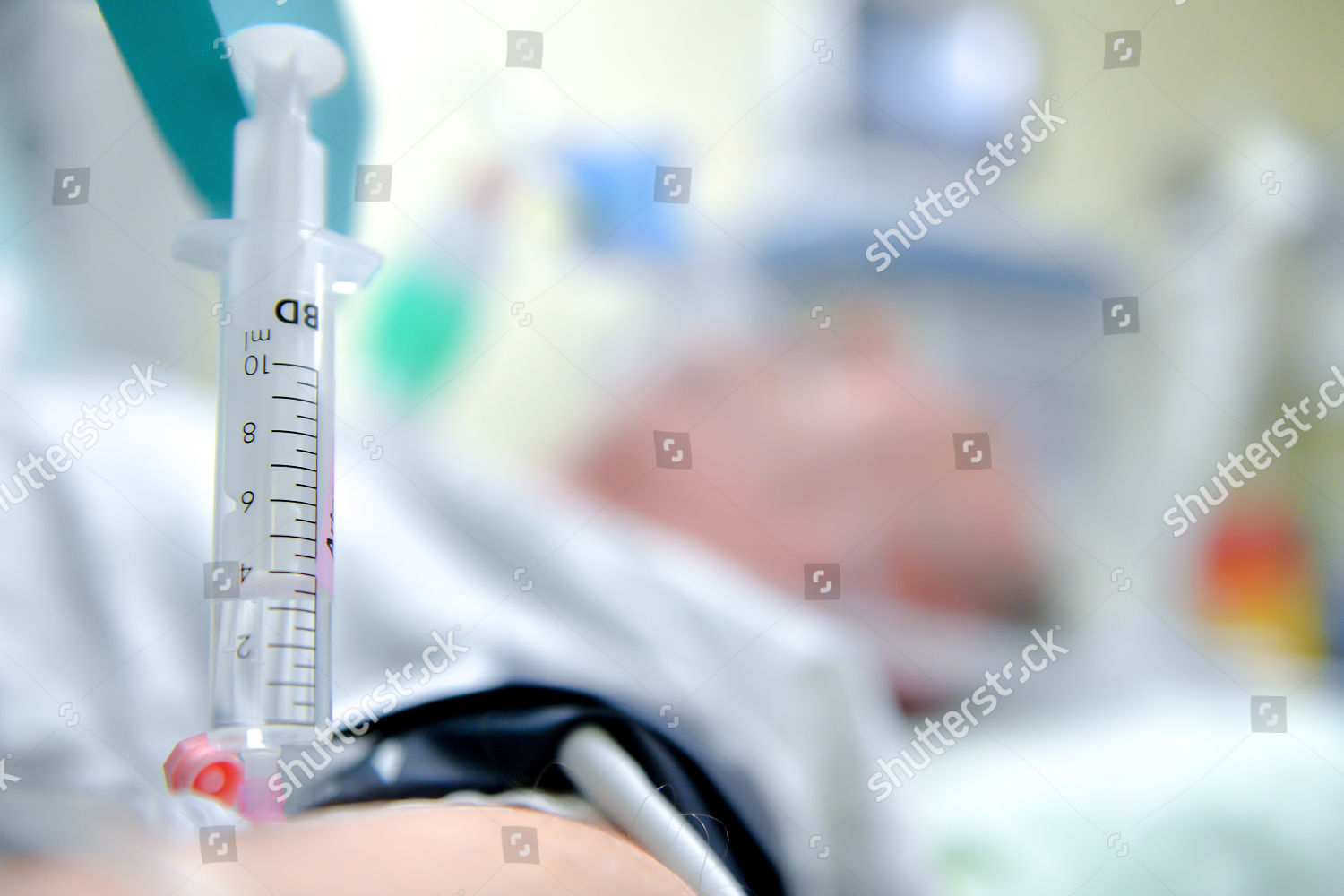 Drip Bag Infusion During Groin Surgery Editorial Stock Photo - Stock ...