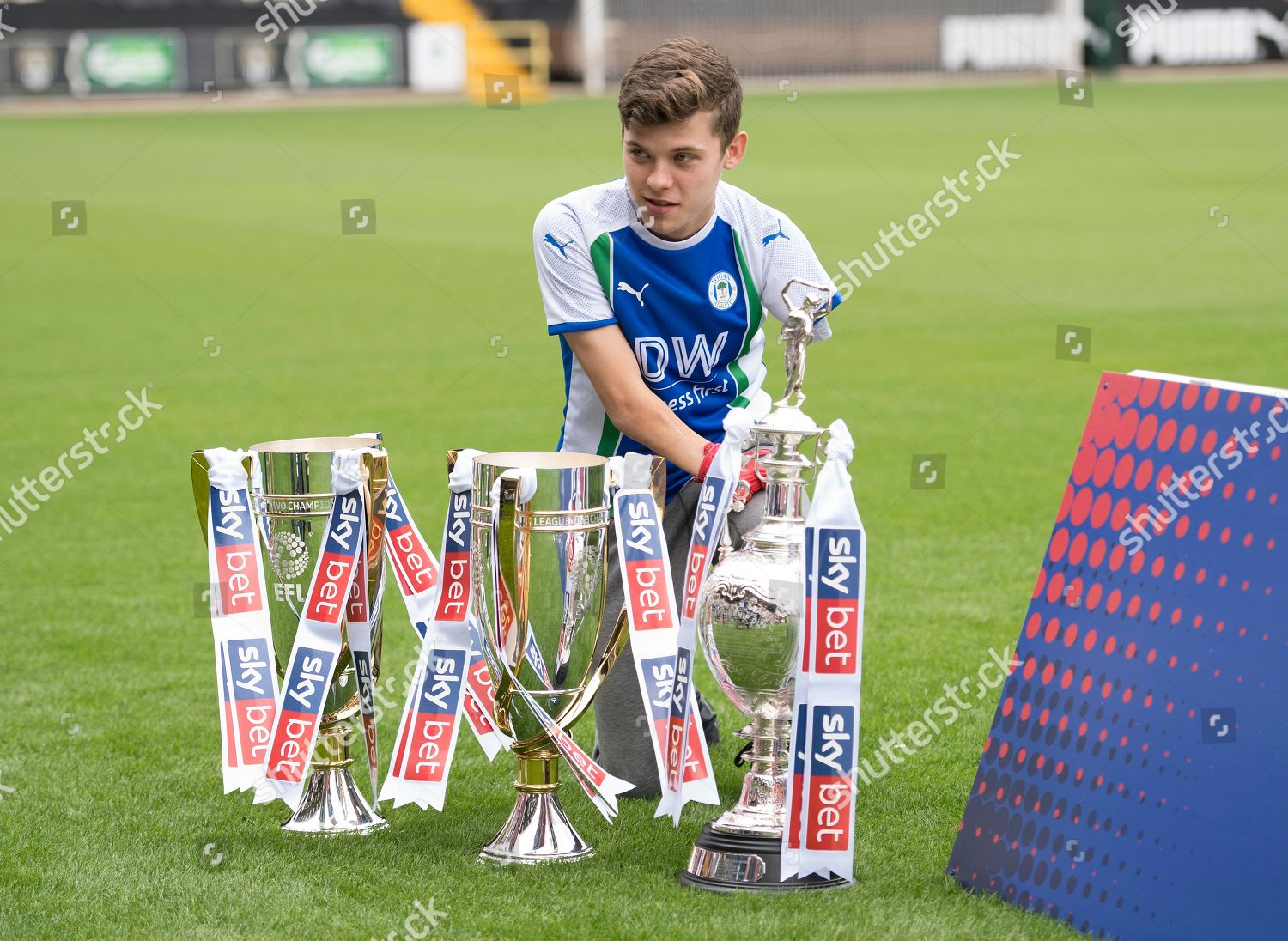 Fan Poses Trophies During Efl 201819 Editorial Stock Photo - Stock ...