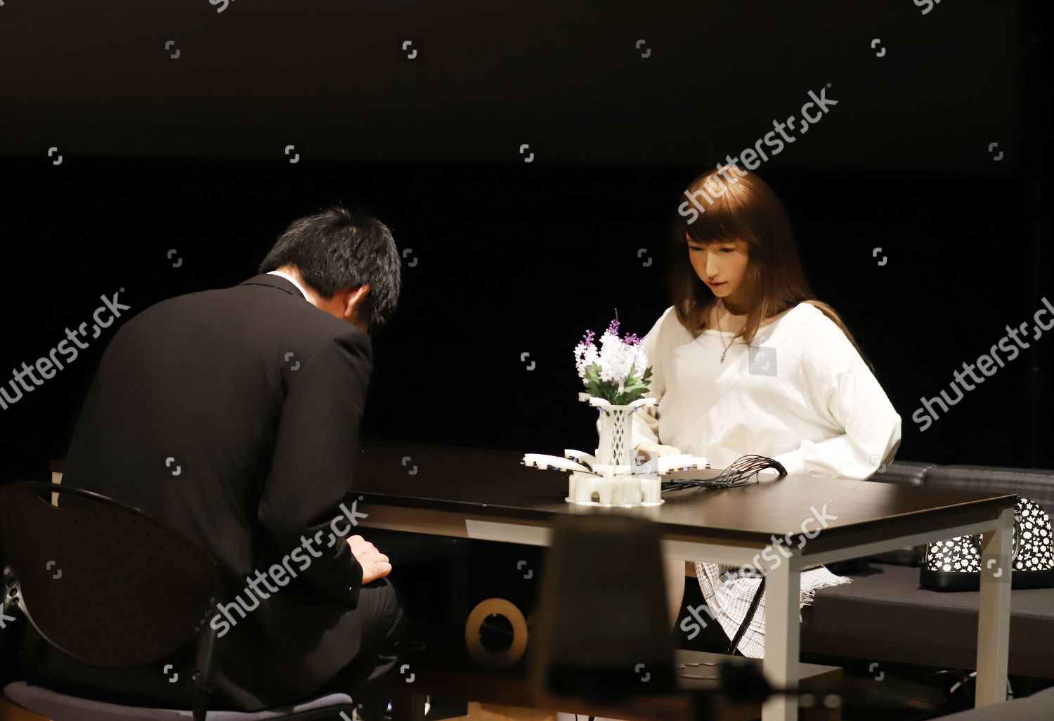 Female Humanoid Robot Erica Developed By Editorial Stock Photo - Stock ...