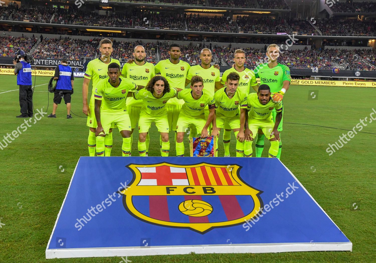 Futbal Club Barcelona Pose Team Photo Editorial Stock Photo - Stock ...