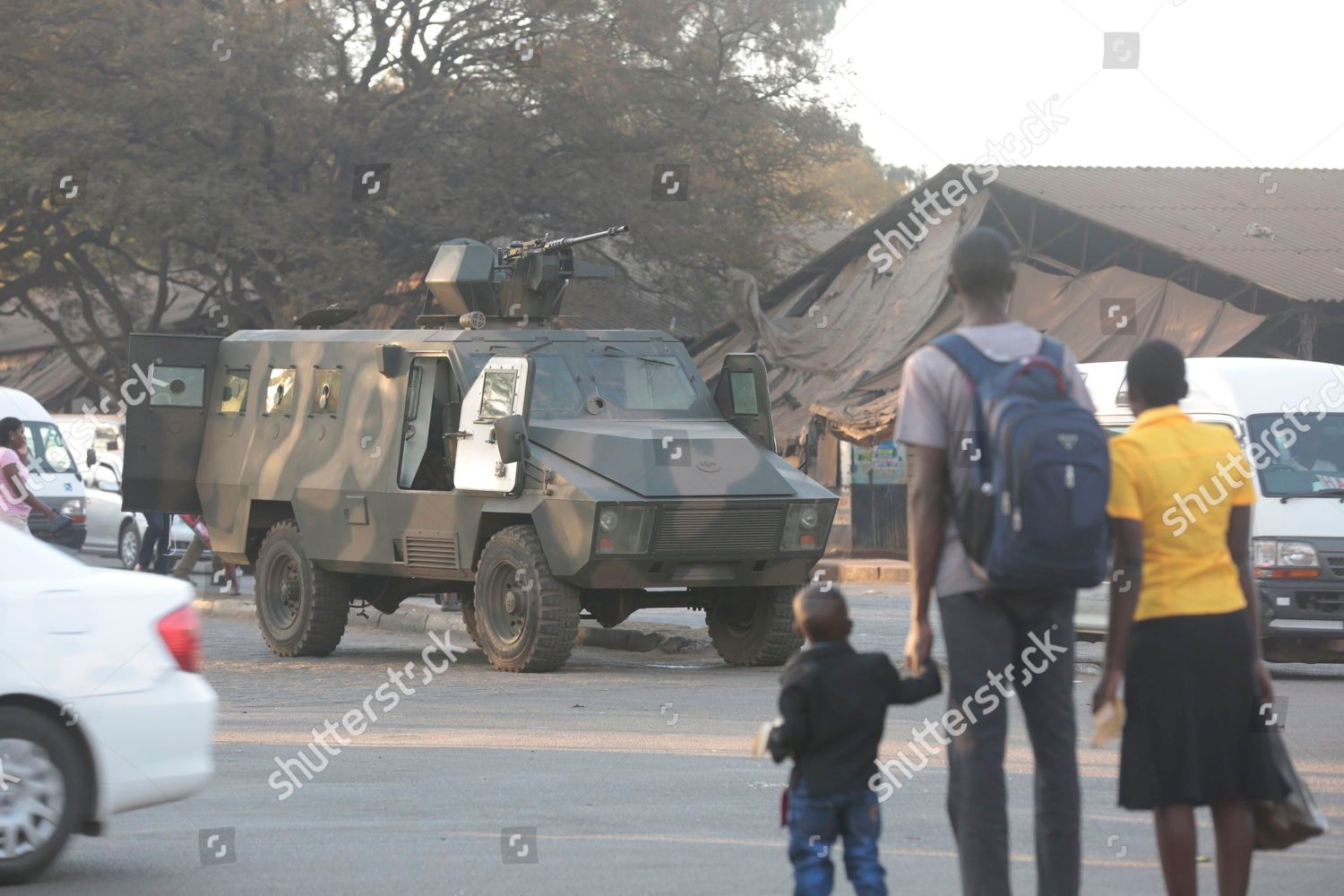Army Truck Parked Intersection Mbare After Editorial Stock Photo ...