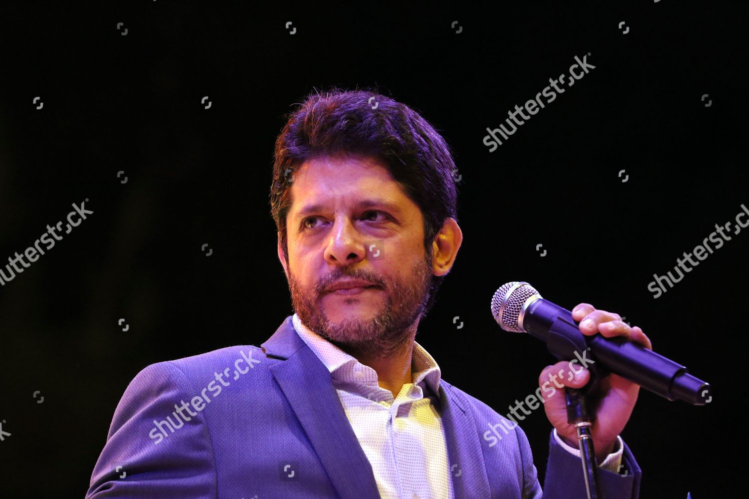 Lebanese Singer Moeen Charif Performs During Editorial Stock Photo ...