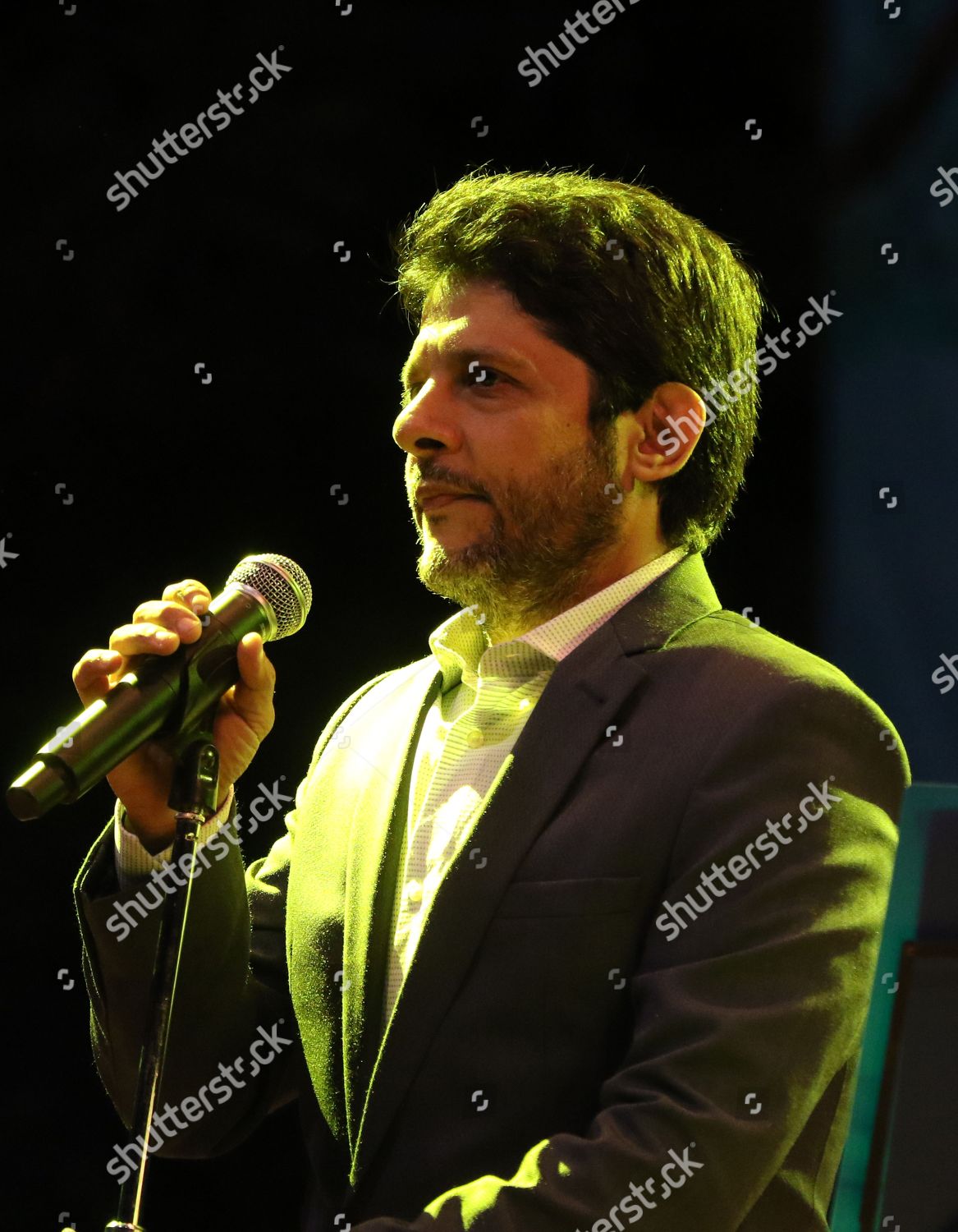 Lebanese Singer Moeen Charif Performs During Editorial Stock Photo ...