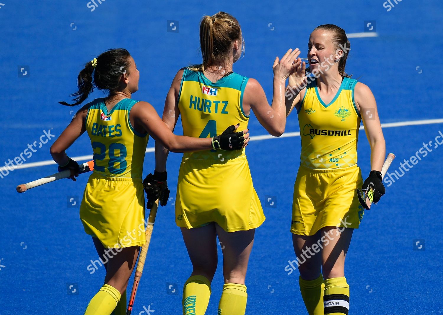 Kathryn Slattery Australia Celebrating Team Mates Editorial Stock Photo ...