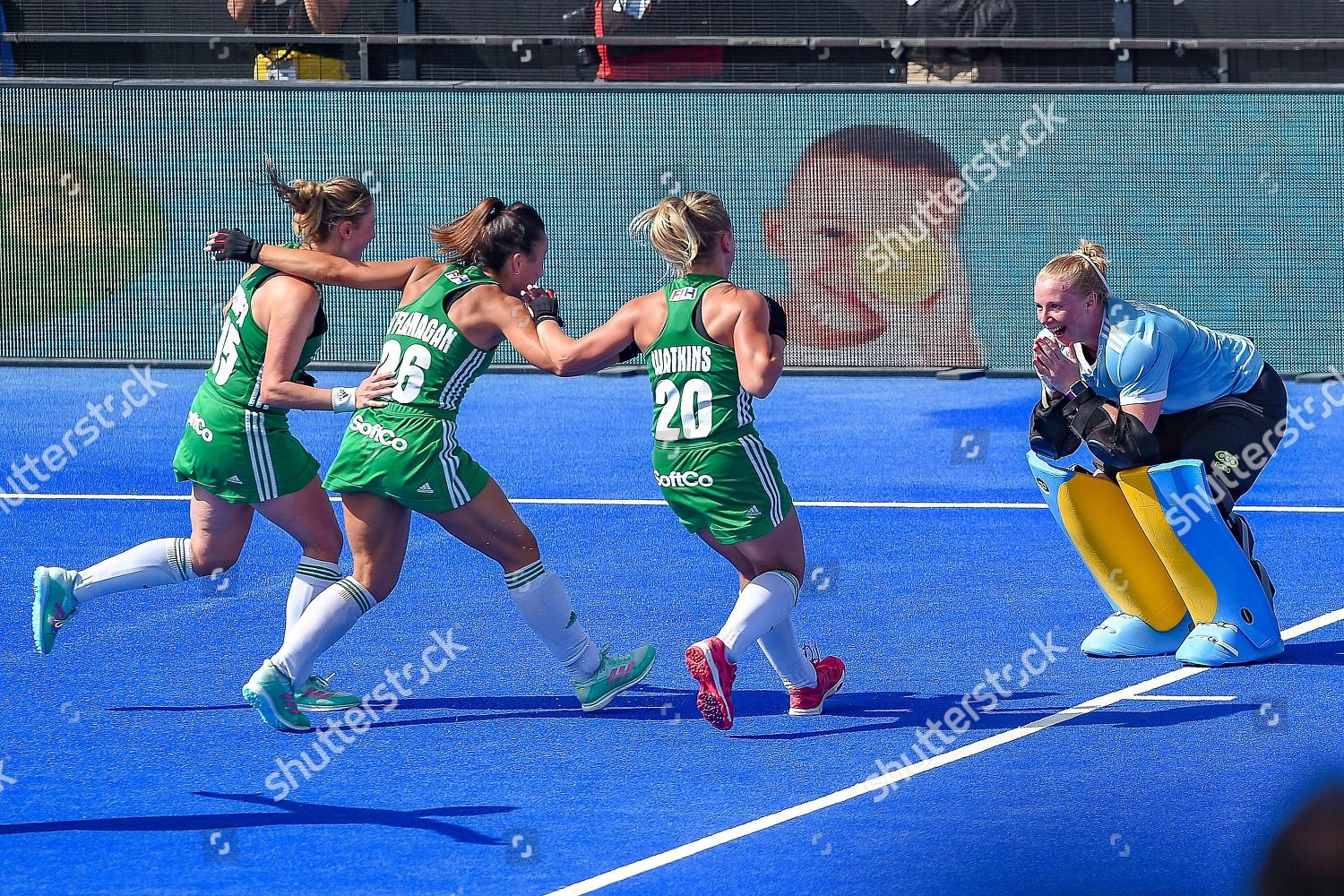 Grace Oflanagan Goalkeeper Ireland 1 Celebrates Editorial Stock Photo ...