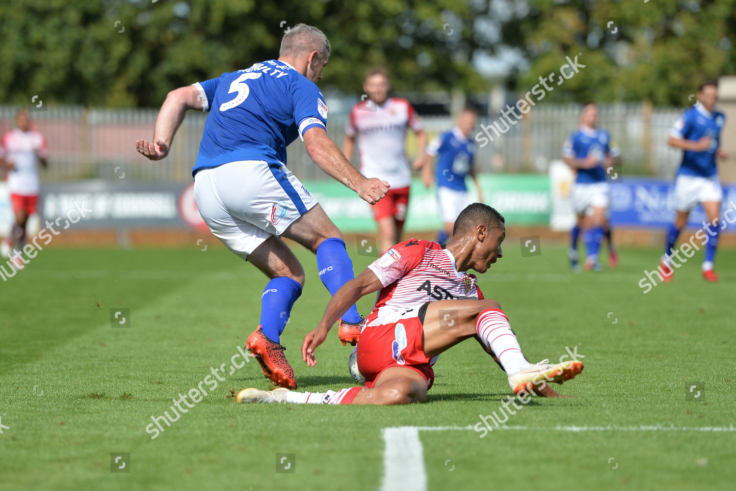 Steve Mcnulty Tranmere Rovers Tackles Alex Editorial Stock Photo ...