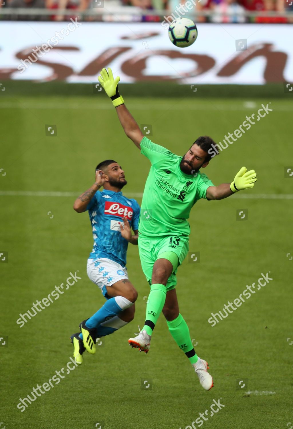 Liverpool Goalkeeper Alisson Becker Saves Lorenzo Editorial Stock Photo ...