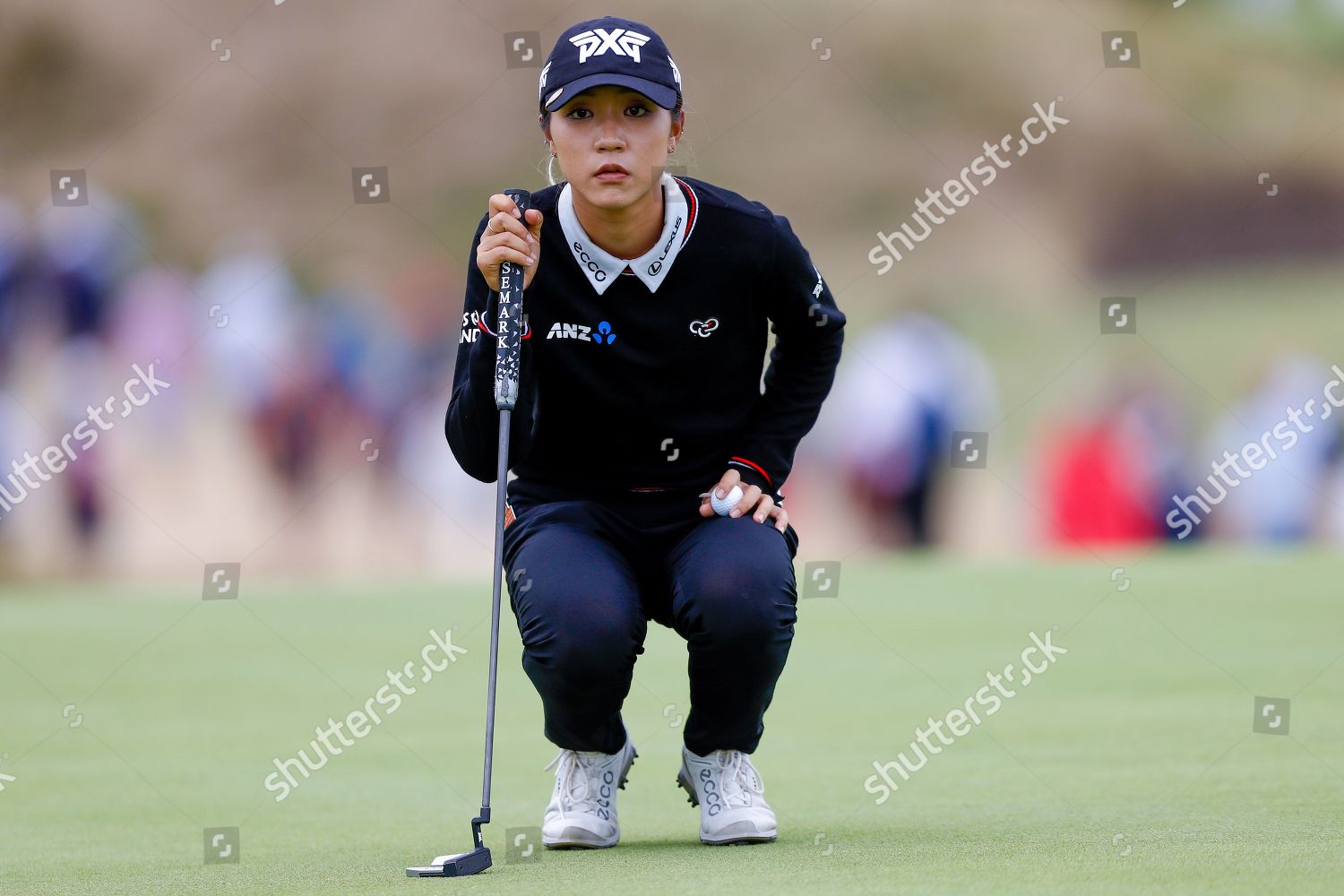 Lydia Ko Lines Her Putt During Editorial Stock Photo - Stock Image ...