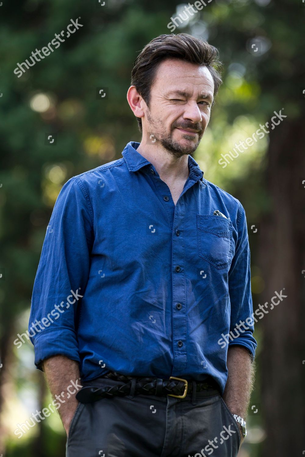 British Actor Justin Salinger Poses During Editorial Stock Photo ...