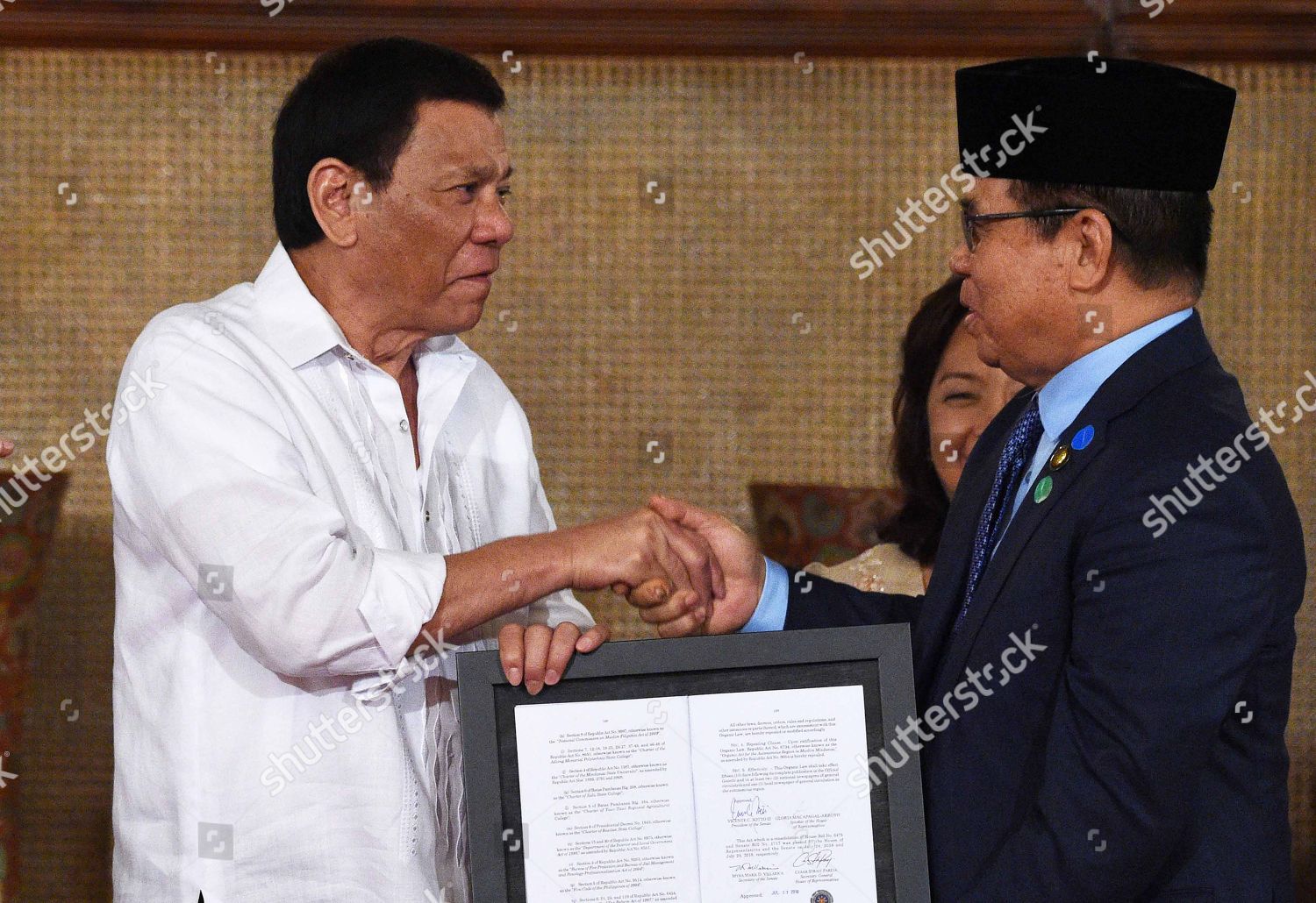 Philippine President Rodrigo Duterte L Presents Editorial Stock Photo ...