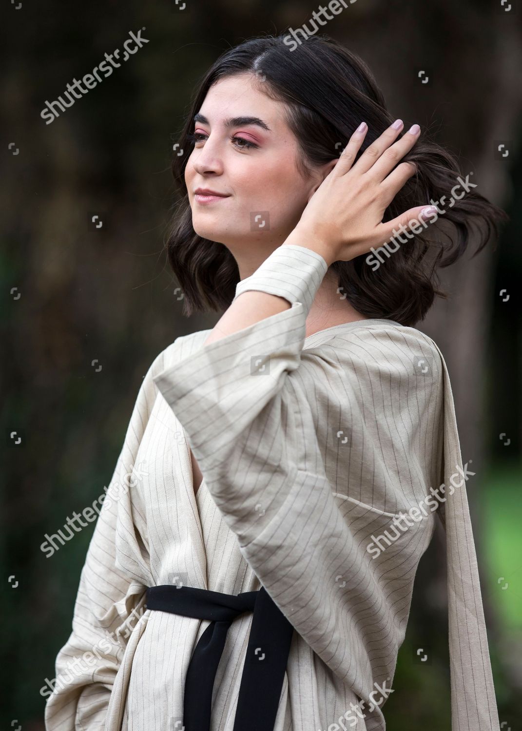 Lebanese Actress Michelle Wehbe Poses During Editorial Stock Photo ...