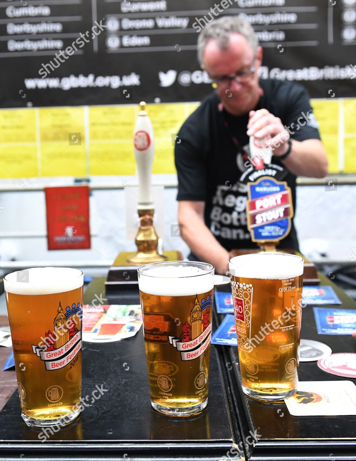 Barman Serves Pint During Great British Editorial Stock Photo - Stock ...