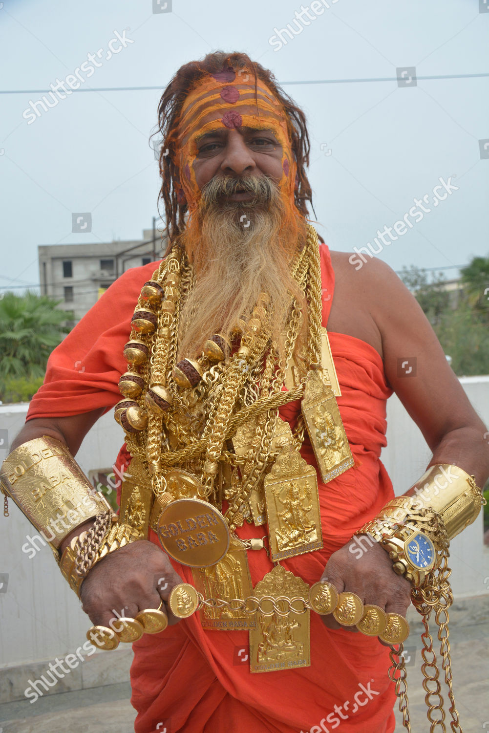 58 Year Old Golden Baba Aka Editorial Stock Photo - Stock Image ...