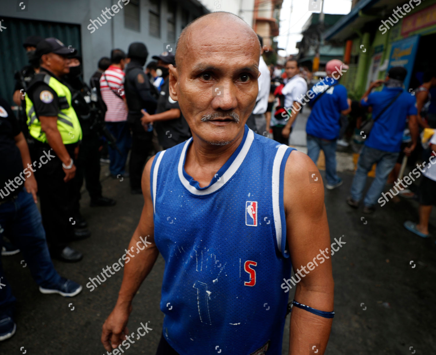 Filipino Resident Looks On Village Outpost Editorial Stock Photo ...