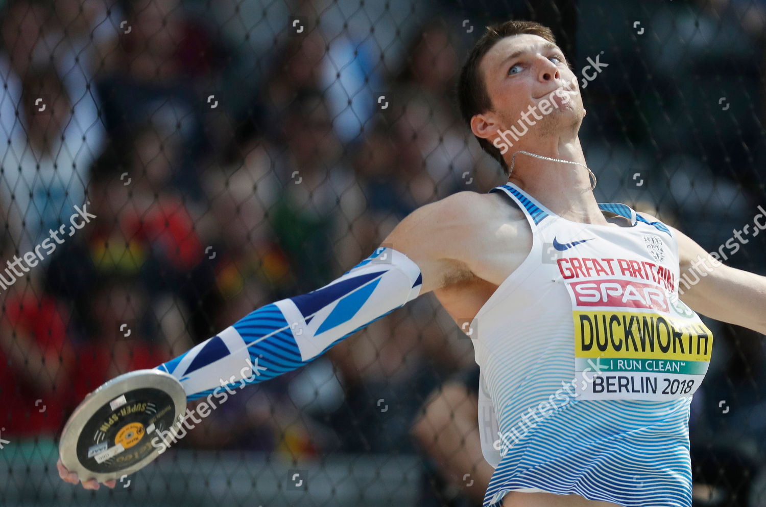 Tim Duckworth Britain Competes Discus Throw Editorial Stock Photo ...