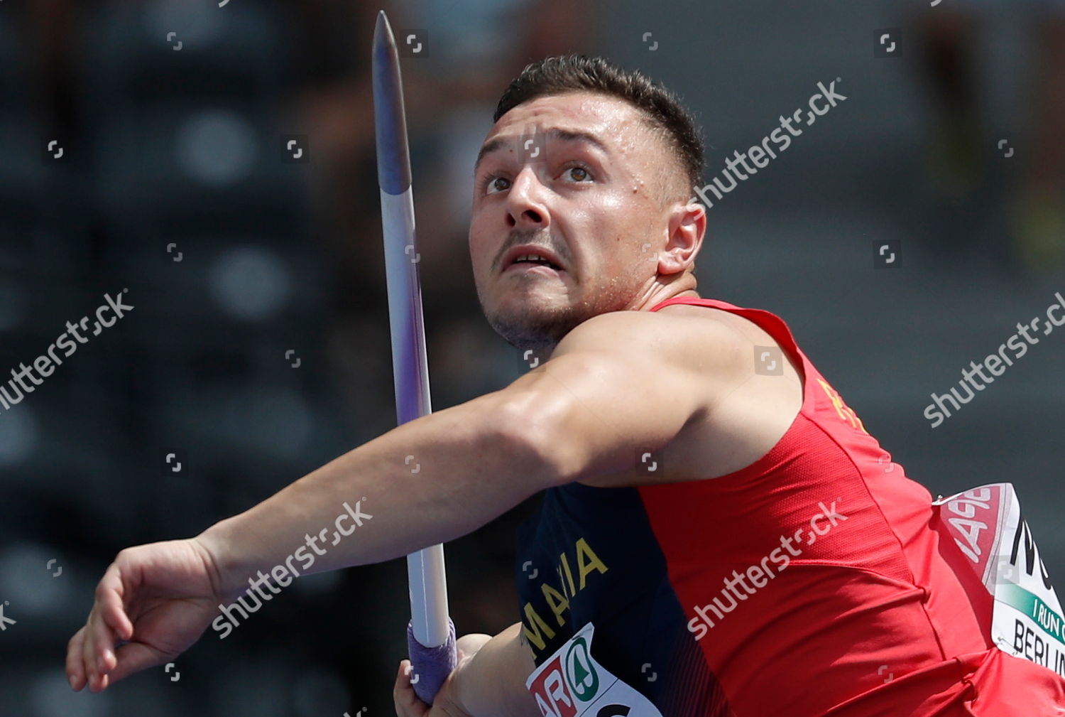 Alexandru Novac Romania Competes Mens Javelin Editorial Stock Photo ...