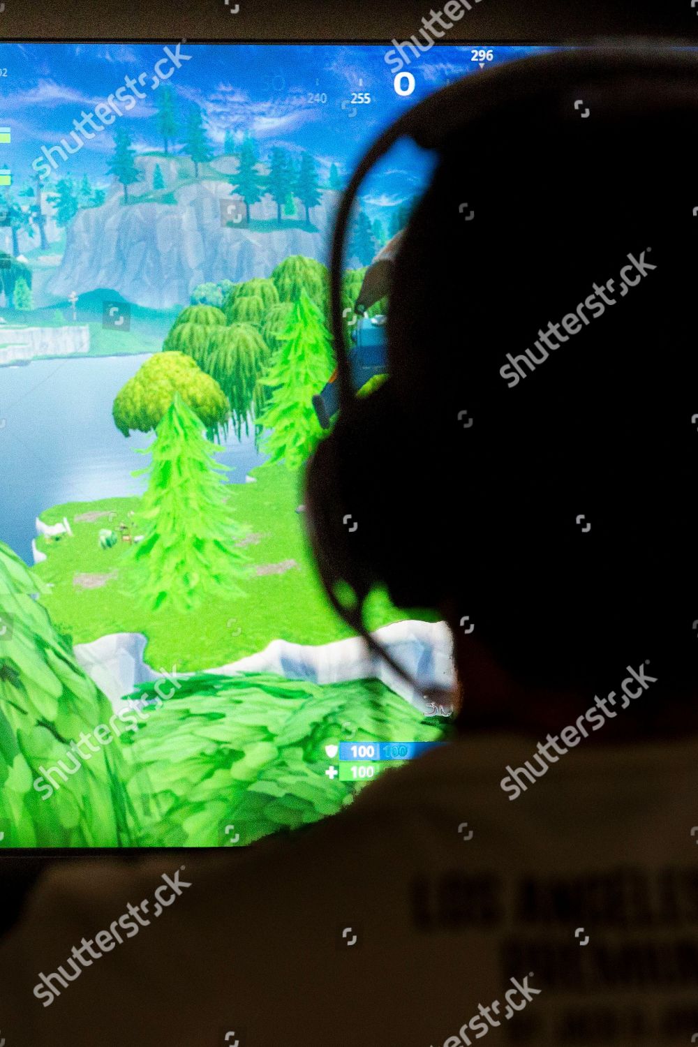 Someone Playing Fortnite Computer Game Editorial Stock Photo - Stock ...
