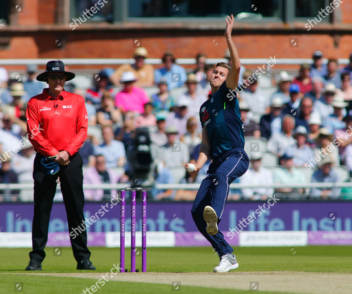 Jacob Timothy Ball Bowling England Editorial Stock Photo - Stock Image ...