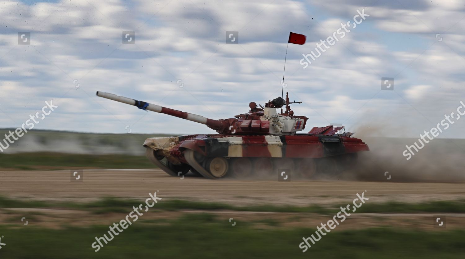 Soldiers Mongolia On T72 B3 Tank Editorial Stock Photo - Stock Image ...