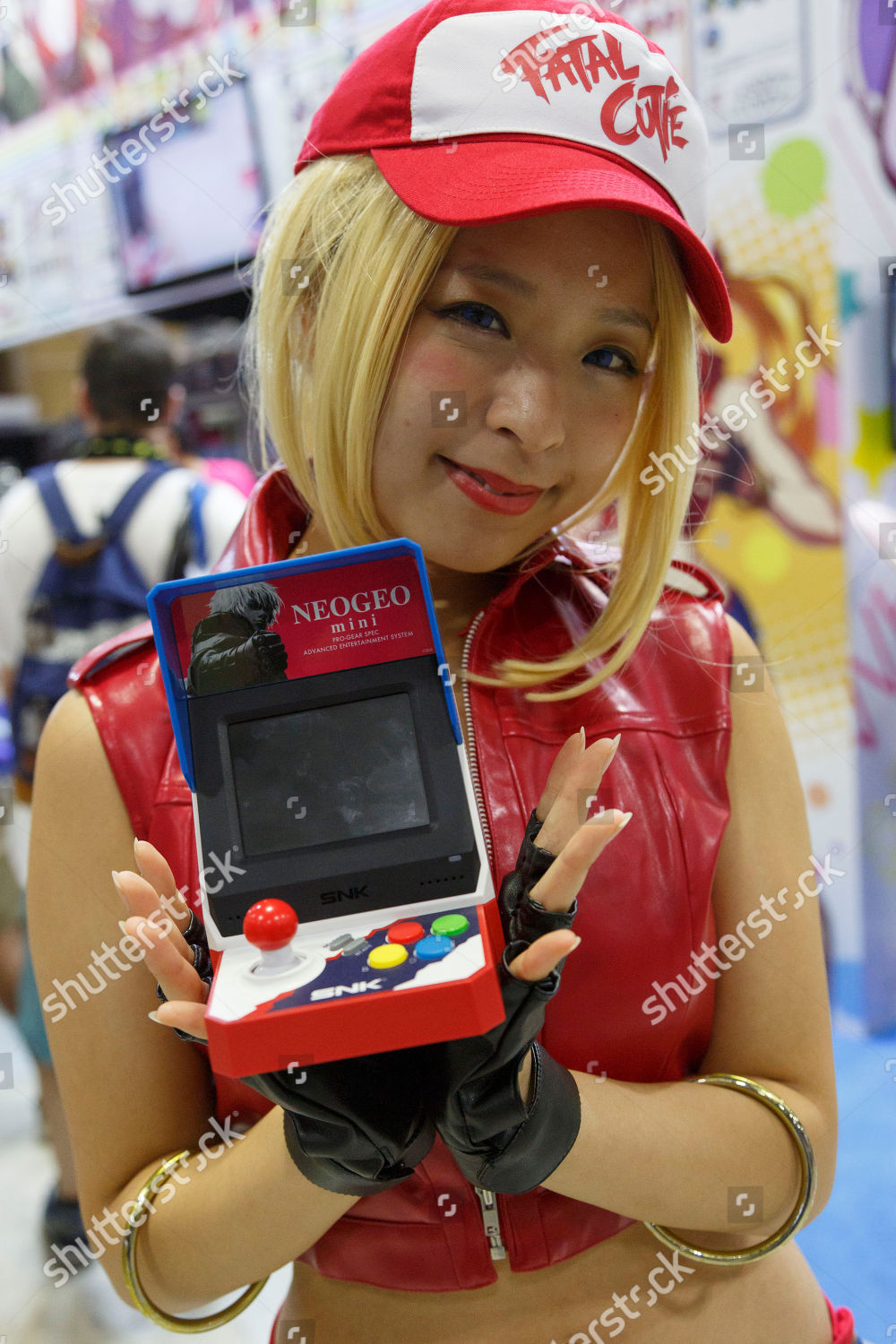Booth Assistant Poses Photograph During Comic Editorial Stock Photo ...
