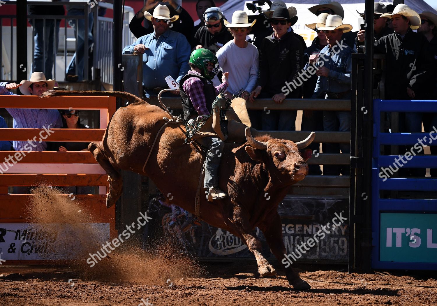 Sam Woodall Competes Final Open Bull Editorial Stock Photo - Stock ...