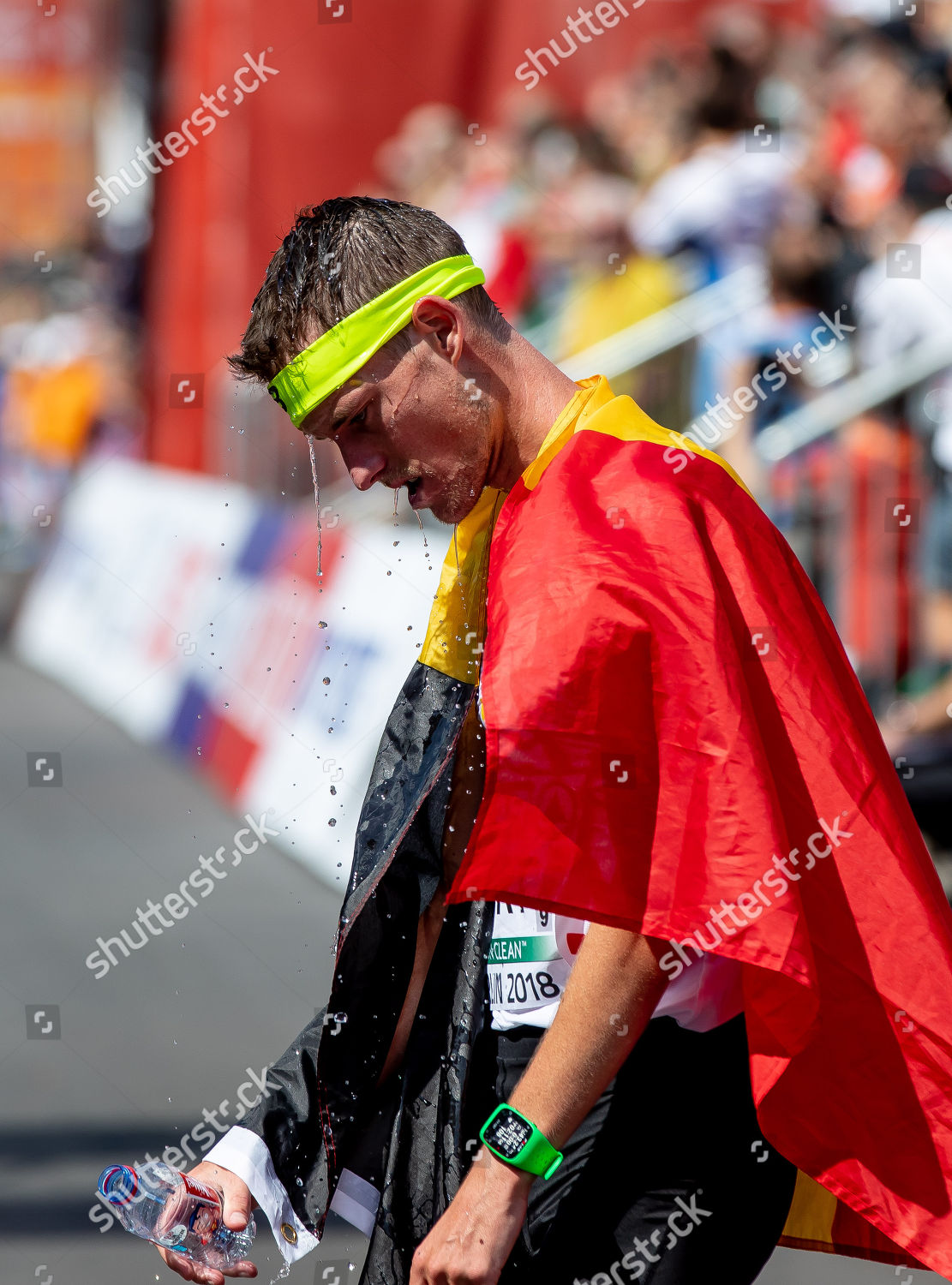 Belgiums Koen Naert Celebrates Winning Mens Editorial Stock Photo ...
