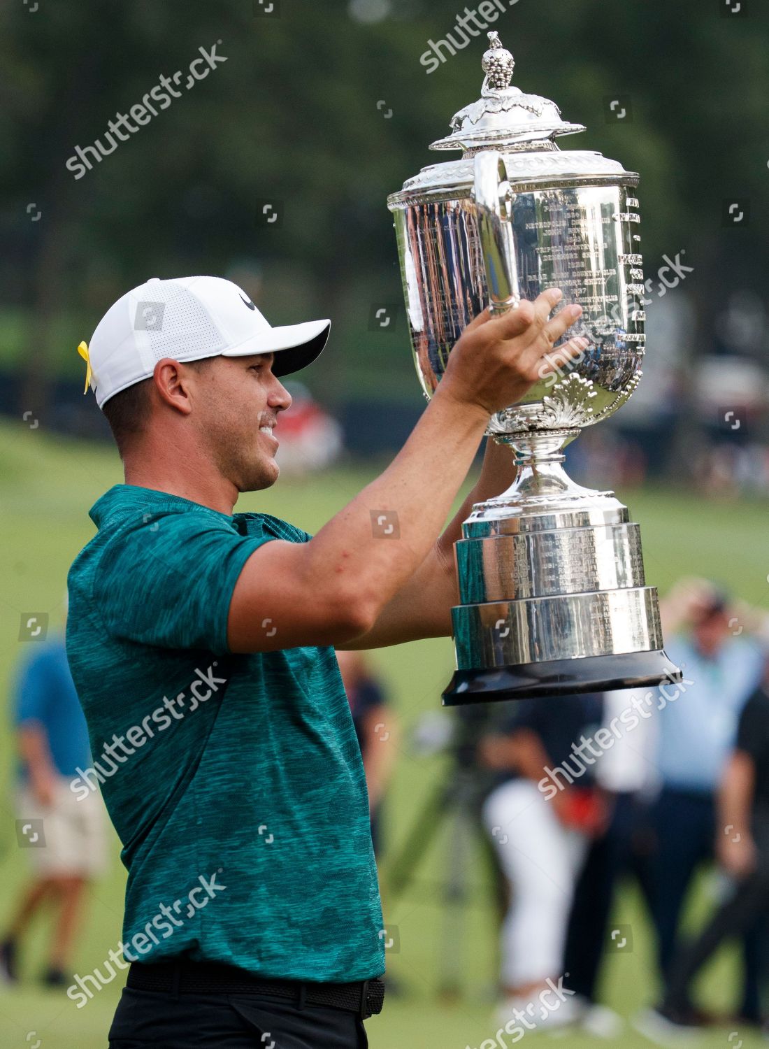 Brooks Koepka Us Hoists Wanamaker Trophy Editorial Stock Photo - Stock ...
