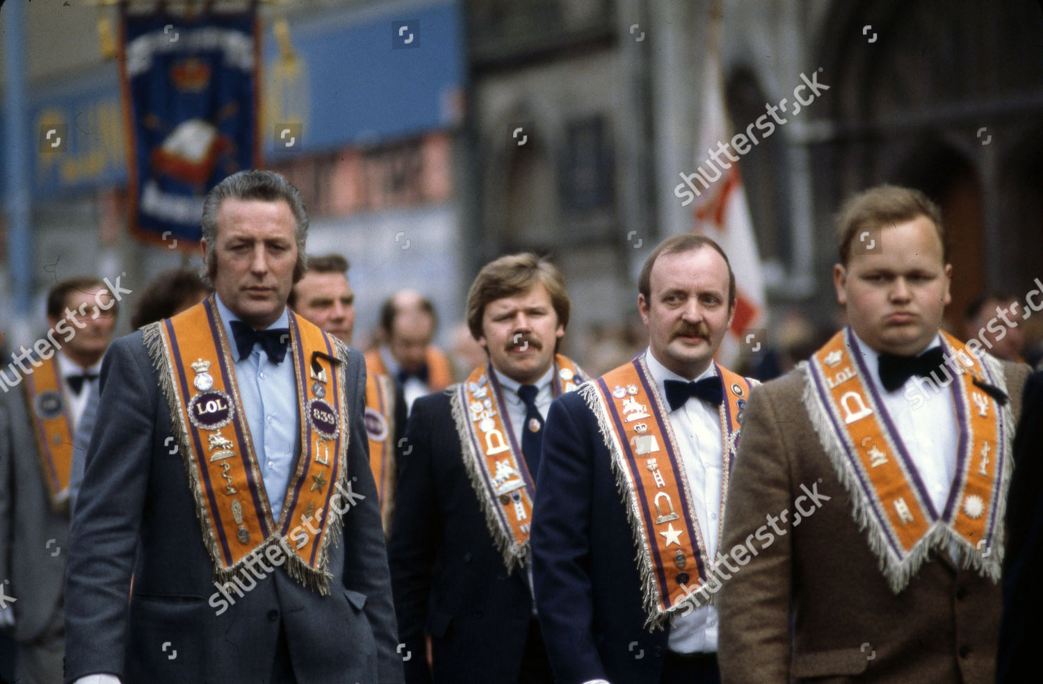 Orange Men Protestant Ulster Unionist March Editorial Stock Photo ...