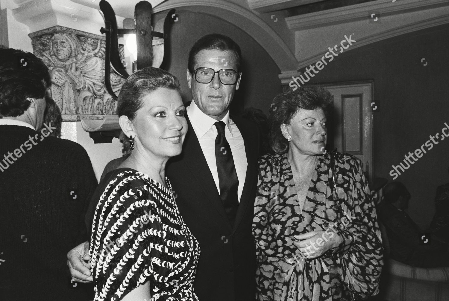 Roger Moore His Wife Luisa Regine Editorial Stock Photo - Stock Image ...