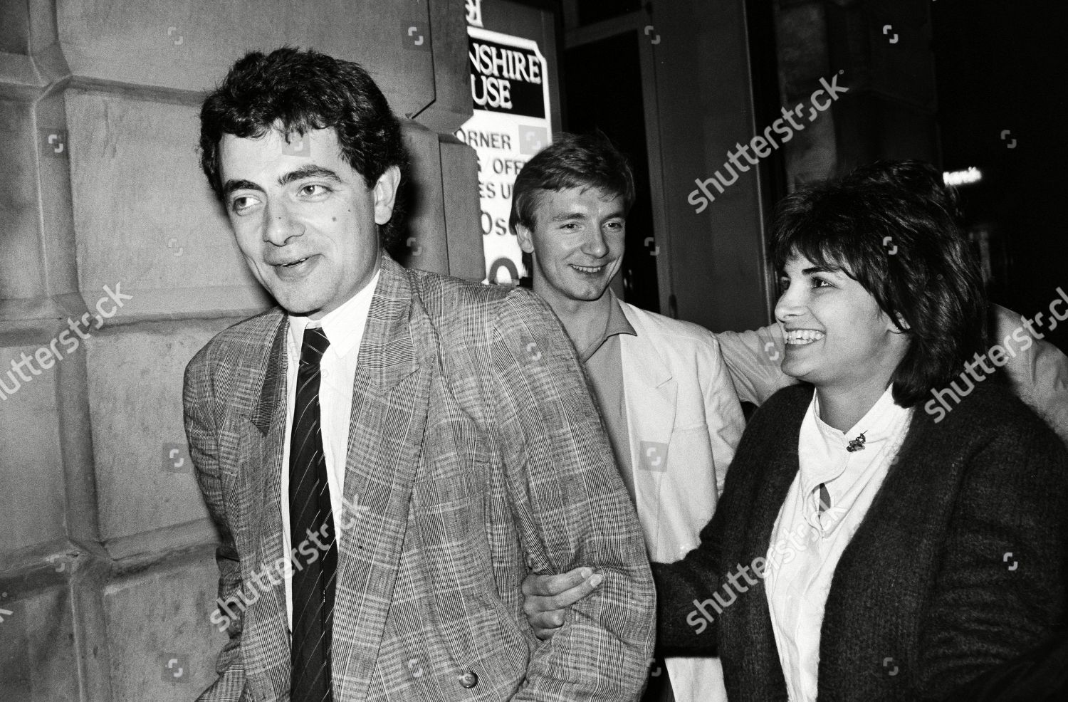 Rowan Atkinson His Wife Sunetra Sastry Editorial Stock Photo - Stock ...