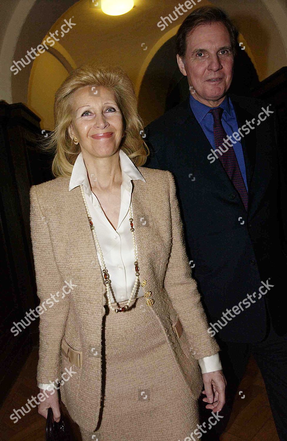 Jonathan Aitken His Partner Elizabeth Harris Editorial Stock Photo ...