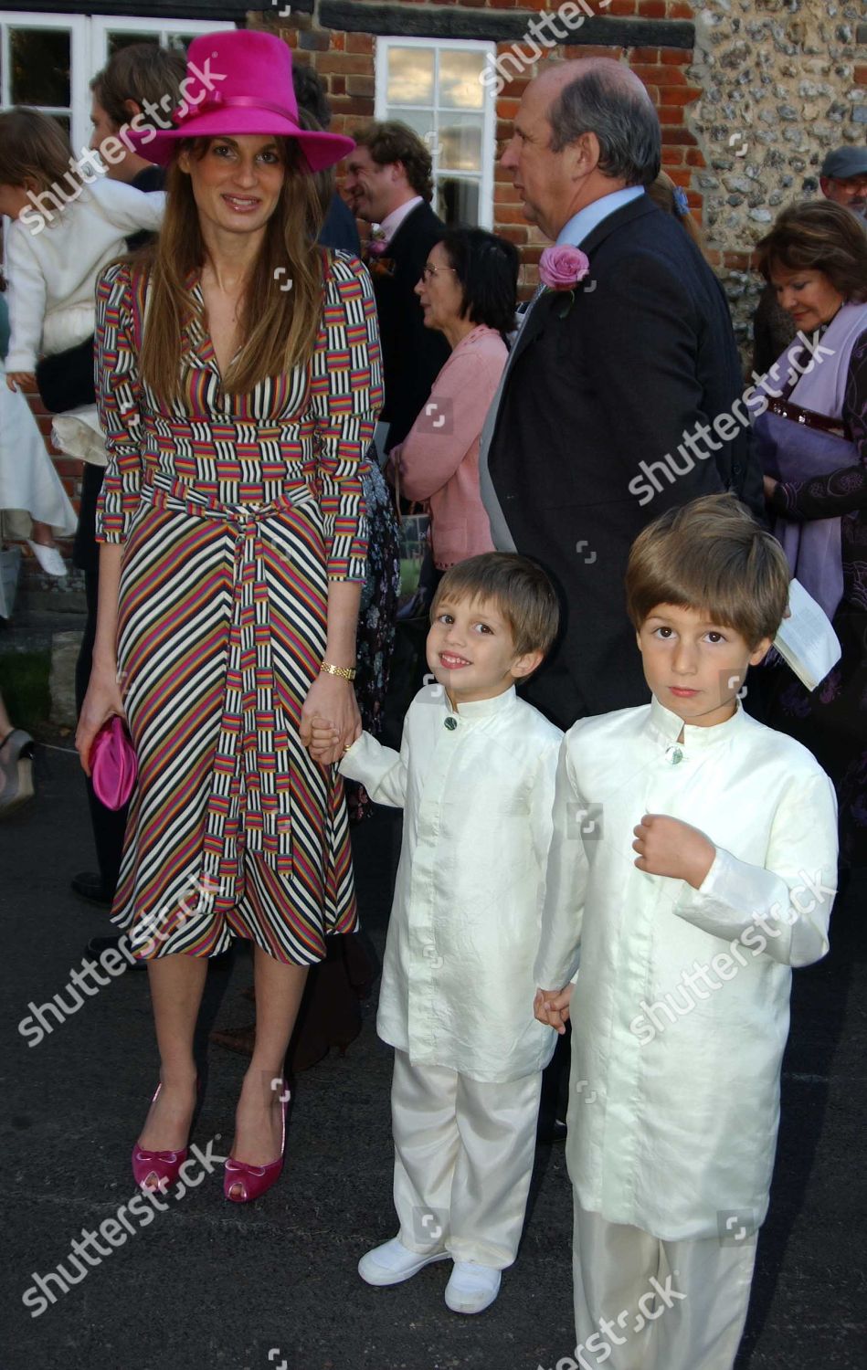 Jemima Goldsmith Her Sons Pageboys Sulaiman Editorial Stock Photo ...