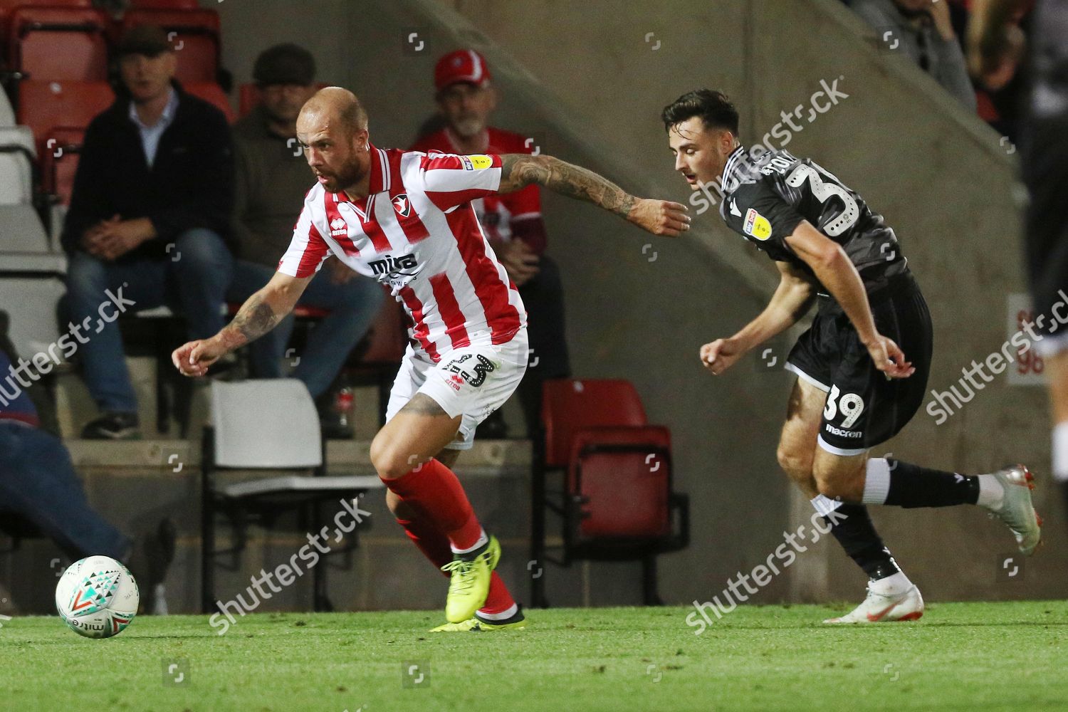 Jordan Forster Aaron Collins During Carabao Editorial Stock Photo ...