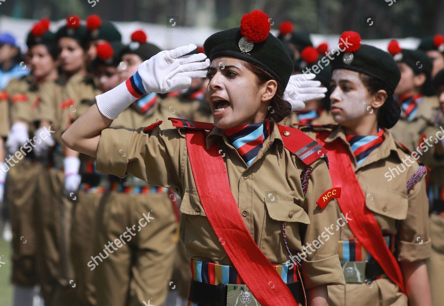 Female Members National Cadet Corps Ncc Editorial Stock Photo - Stock ...