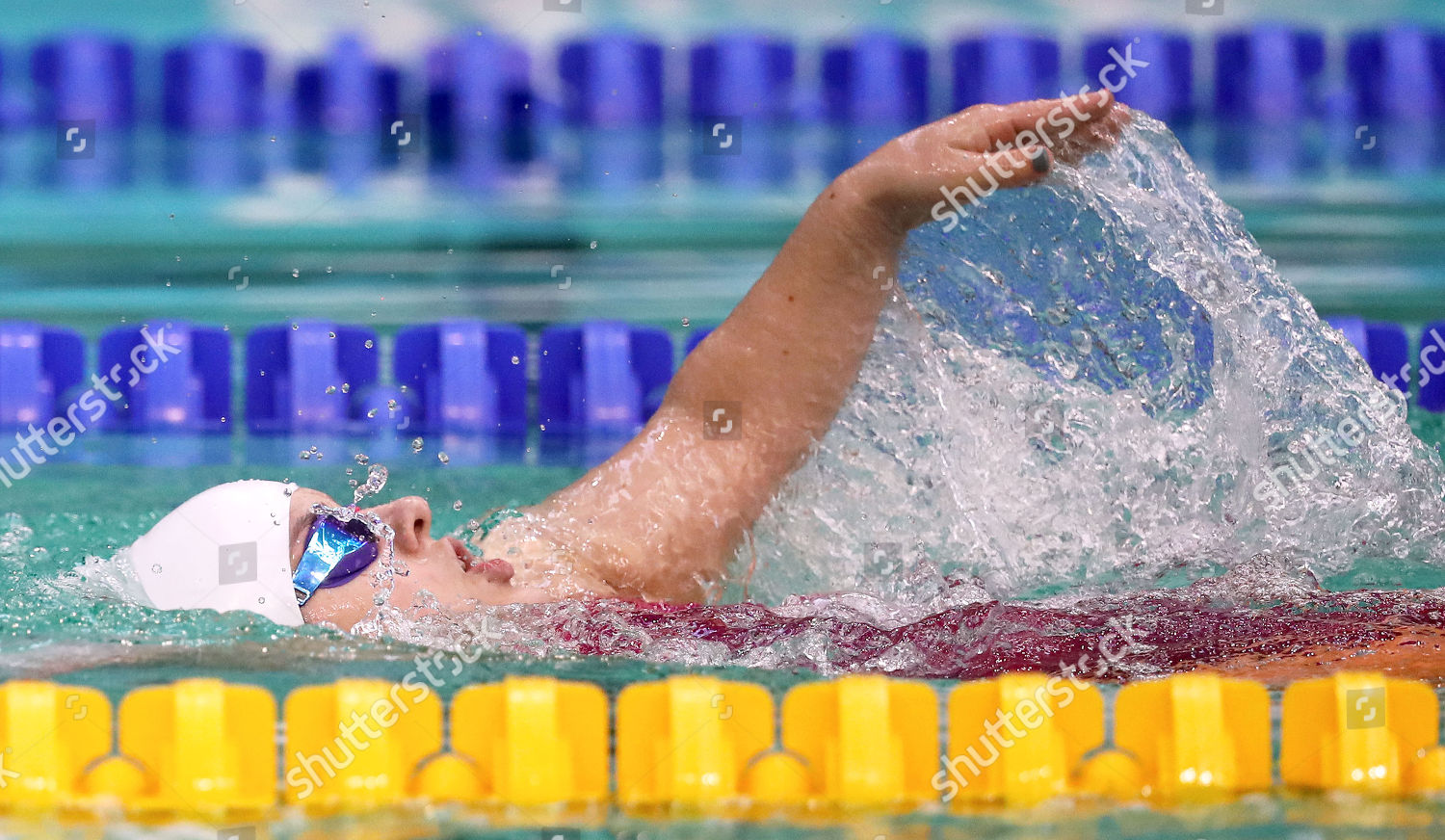Womens 100m Backstroke Heat 2 Irelands Editorial Stock Photo - Stock ...