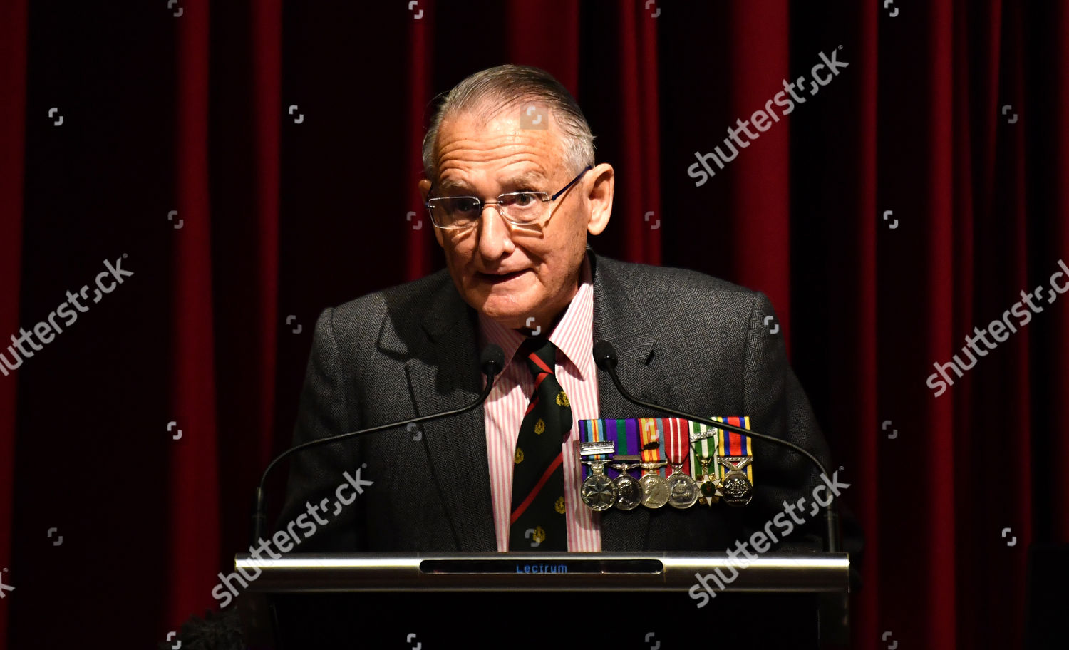 Retired Lieutenant Colonel Len Johnson Speaks Editorial Stock Photo ...