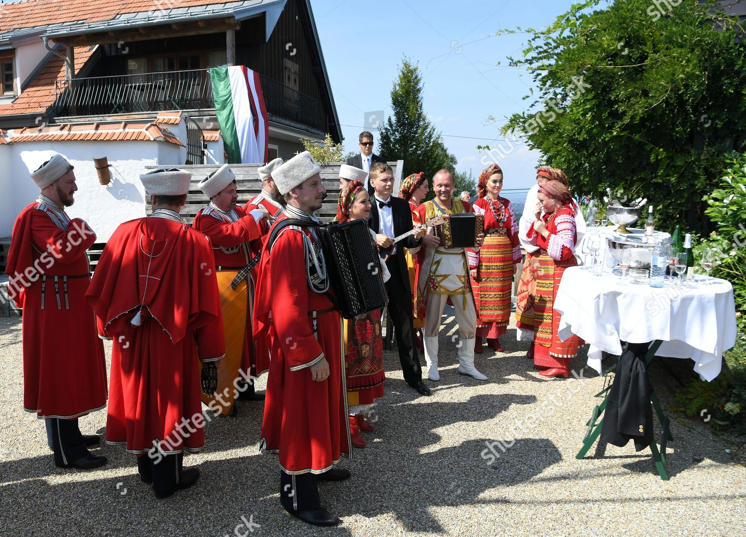 Don Cossacks Choir During Wedding Austrian Editorial Stock Photo ...