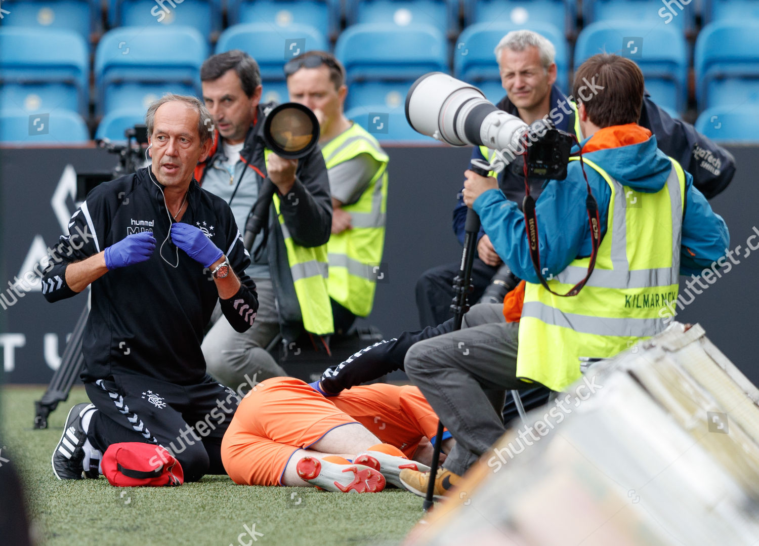 Jamie Murphy Rangers Receives Medical Treatment Editorial Stock Photo ...
