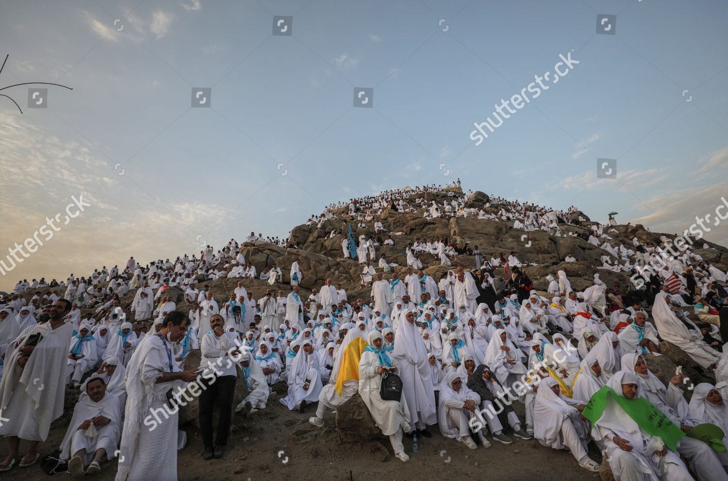 Muslim Hajj Pilgrims Pray During Hajj Editorial Stock Photo - Stock ...