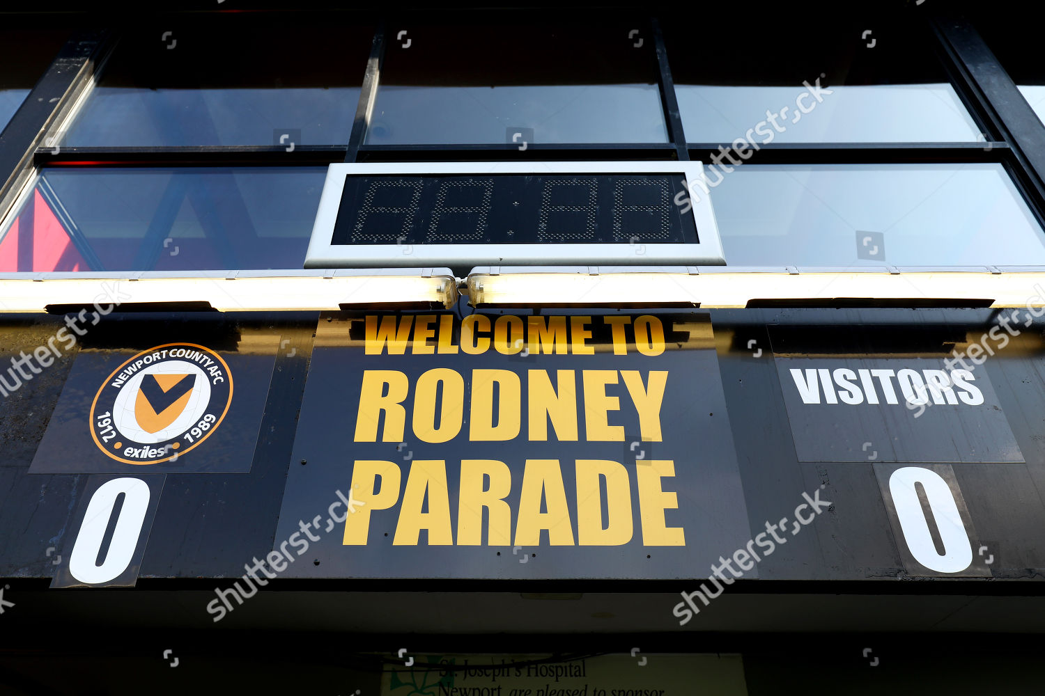Welcome Signage Scoreboard Seen Pitch Side Editorial Stock Photo ...
