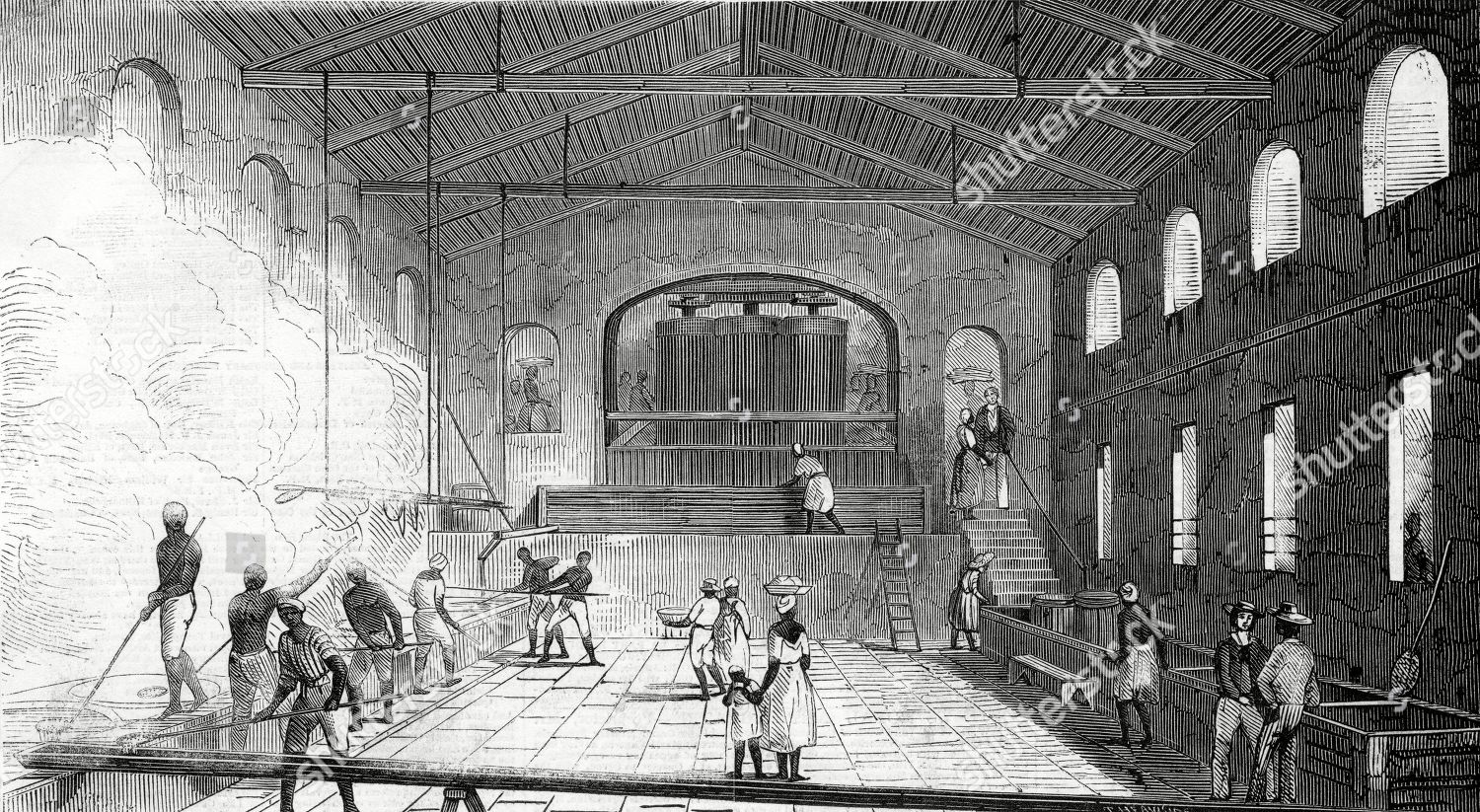 Interior Sugar Boiling House Jamaica West Editorial Stock Photo - Stock ...