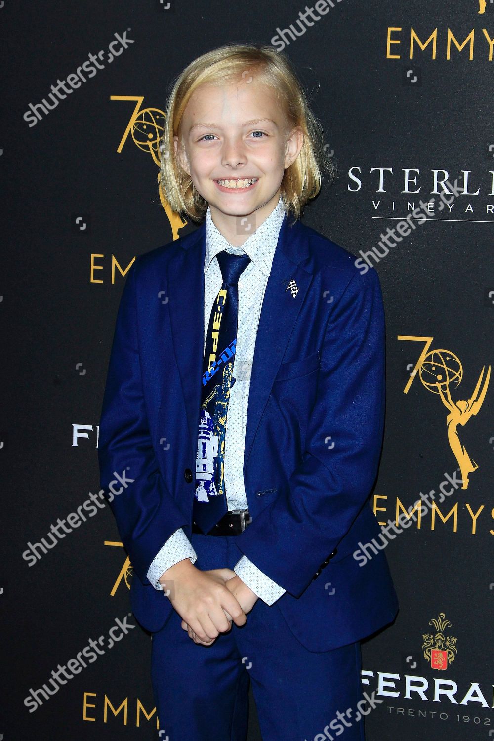 Child Actor Christian Ganiere Arrives Television Editorial Stock Photo ...