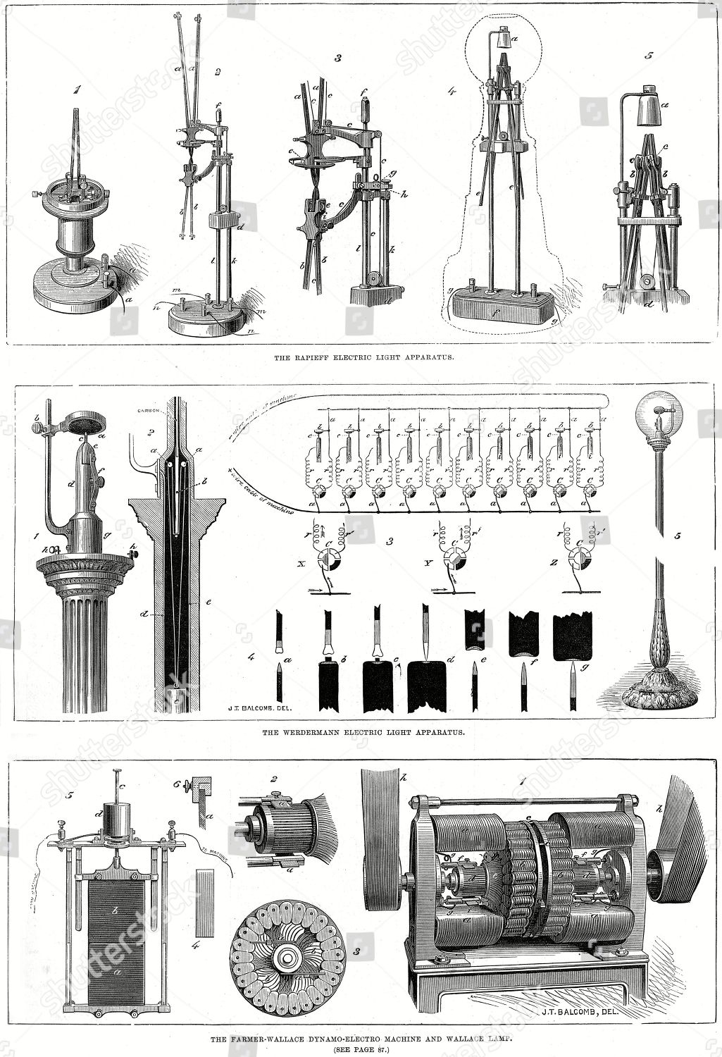 Full Page Diagrams Showing Lighting Apparatus Editorial Stock Photo ...