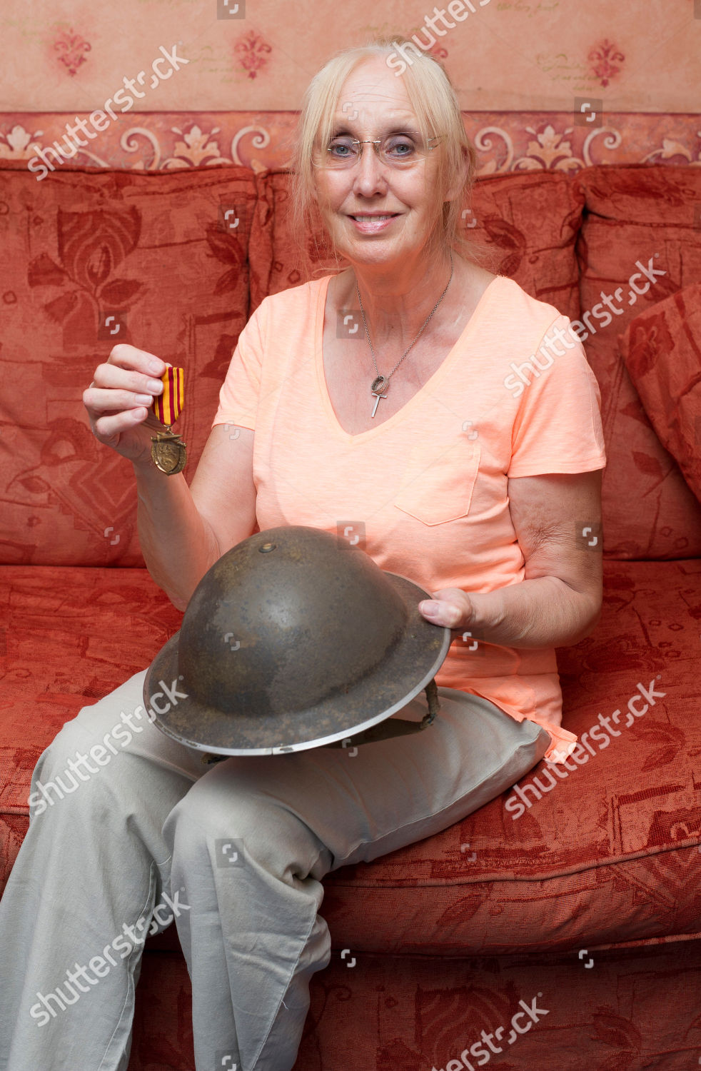 Lesley Lewis 66 Holding Her Fathers Editorial Stock Photo - Stock Image ...