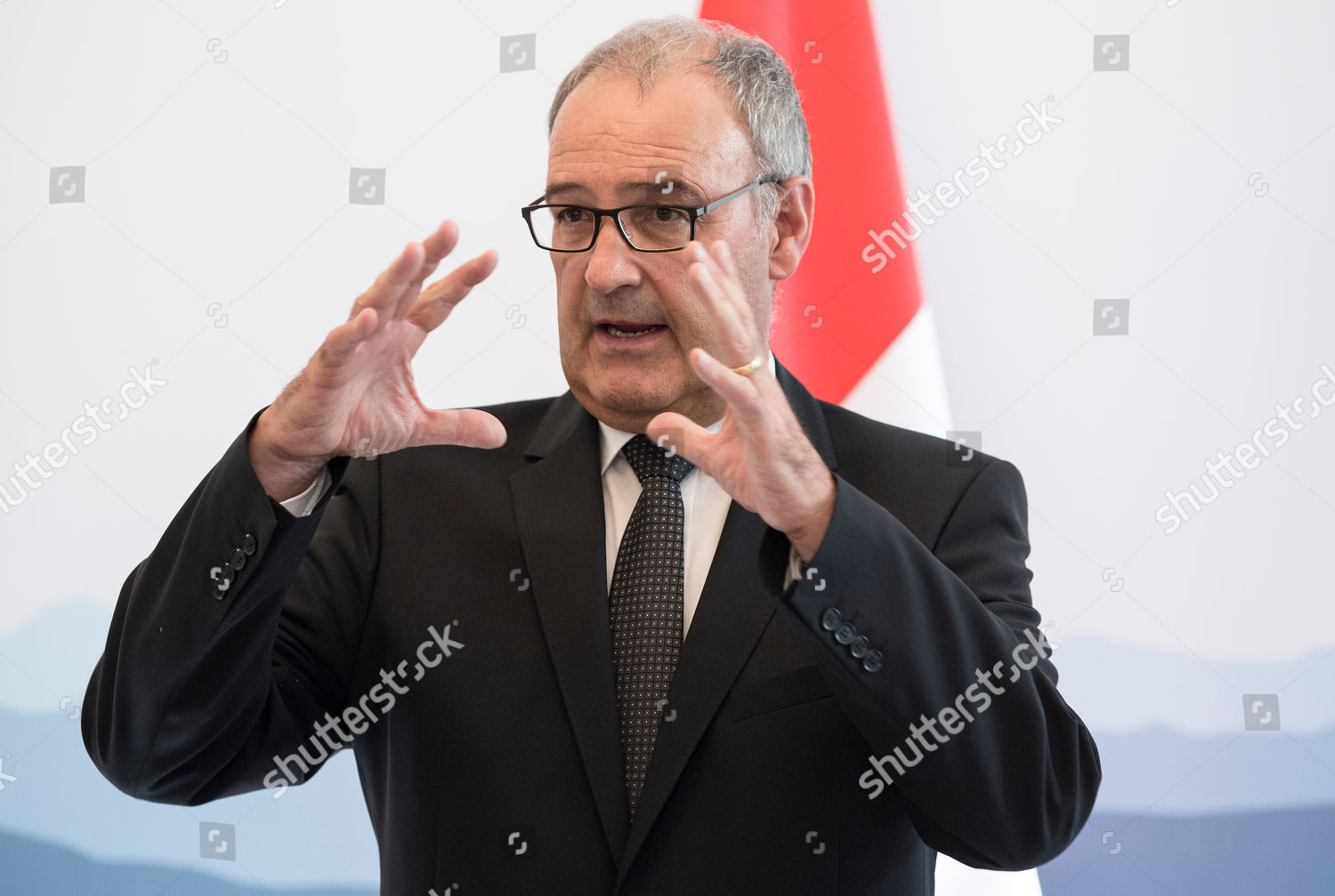 Swiss Federal Councilor Guy Parmelin Speaks Editorial Stock Photo ...
