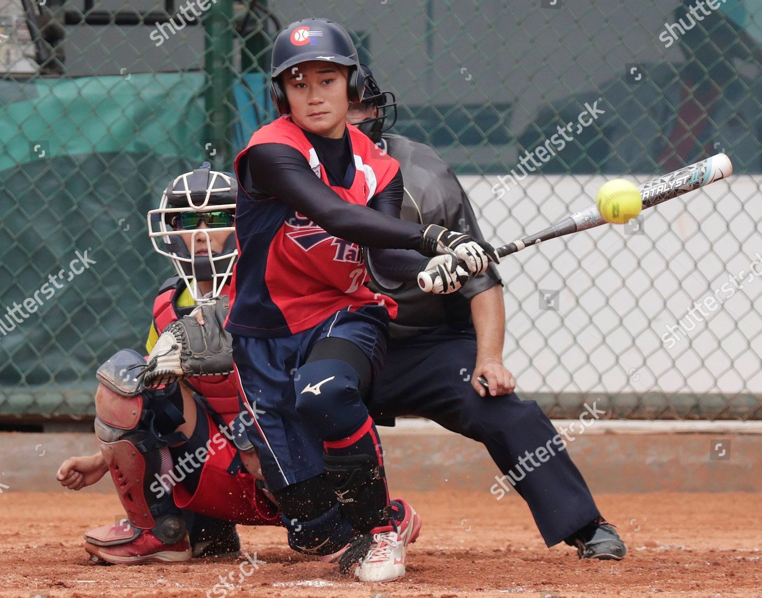 Chihying Lin Taiwan Bats During Womens Editorial Stock Photo - Stock ...